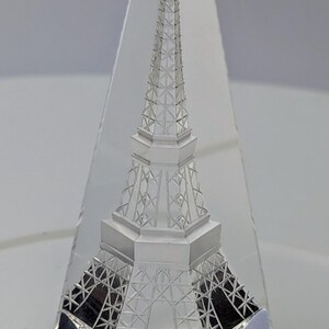 Eiffel Tower Crystal Paperweight - 3'' High - Etsy