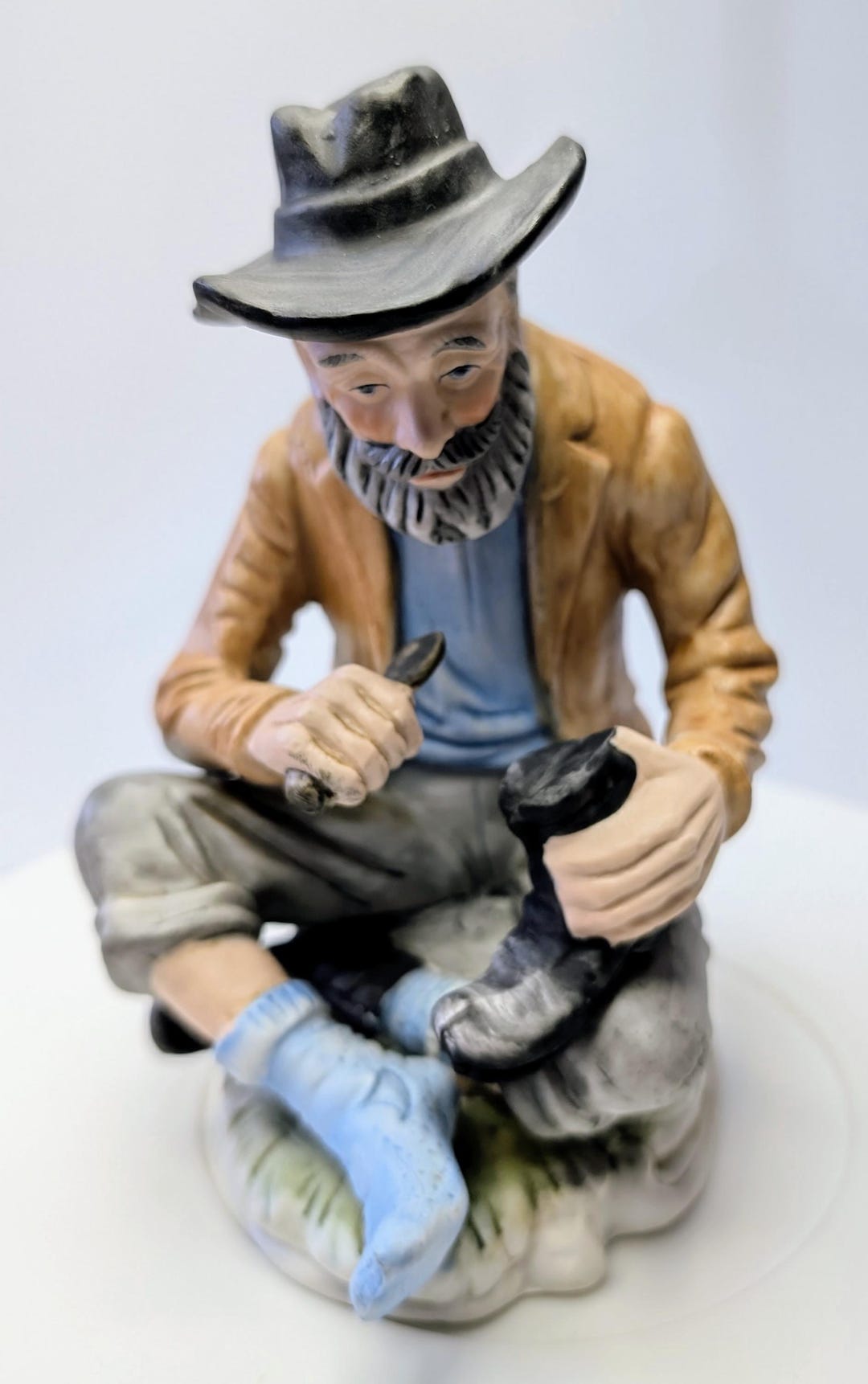 Vintage - Homeless Man Figurine - Porcelain - 6''tall - Etsy