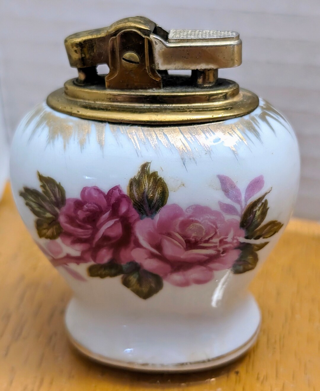 Vintage - Cute Floral Pattern Porcelain Table Lighter - Japan - 3 ...