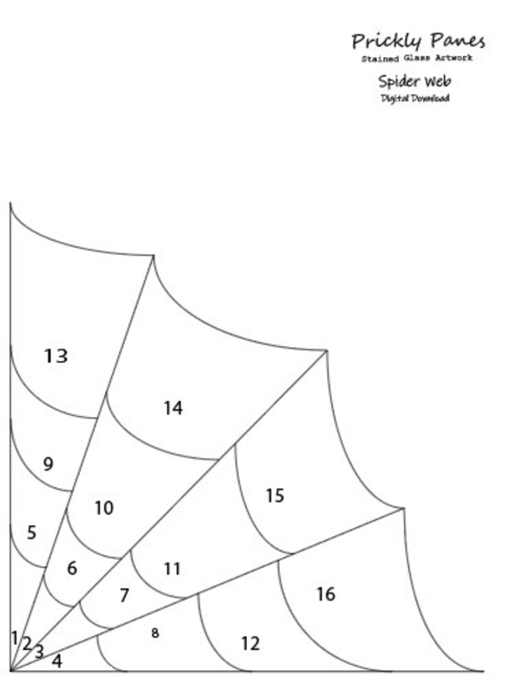 Spider Web Stained Glass Pattern Digital Download - Etsy