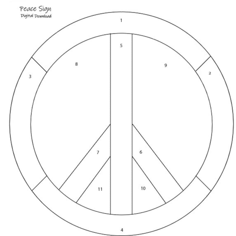 Peace Sign Stained Glass - Etsy