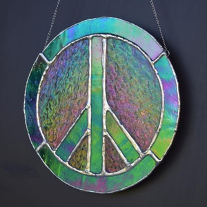 Peace Sign Stained Glass Pattern Digital Download - Etsy