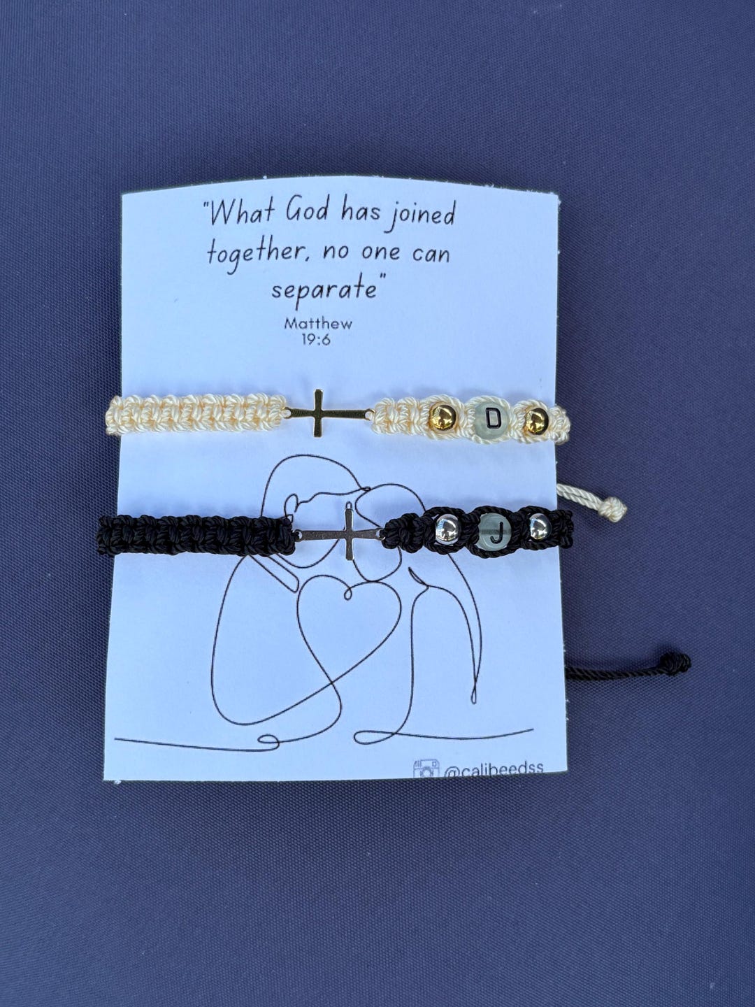 Matching Cross Couples Bracelets/cross Charms/ Silver and Gold - Etsy