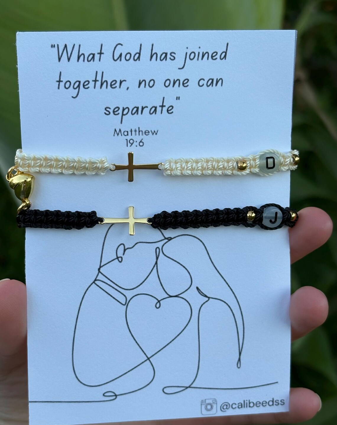 Matching Cross Couples Bracelets/magnetic Heart/ Cross Charms/ - Etsy