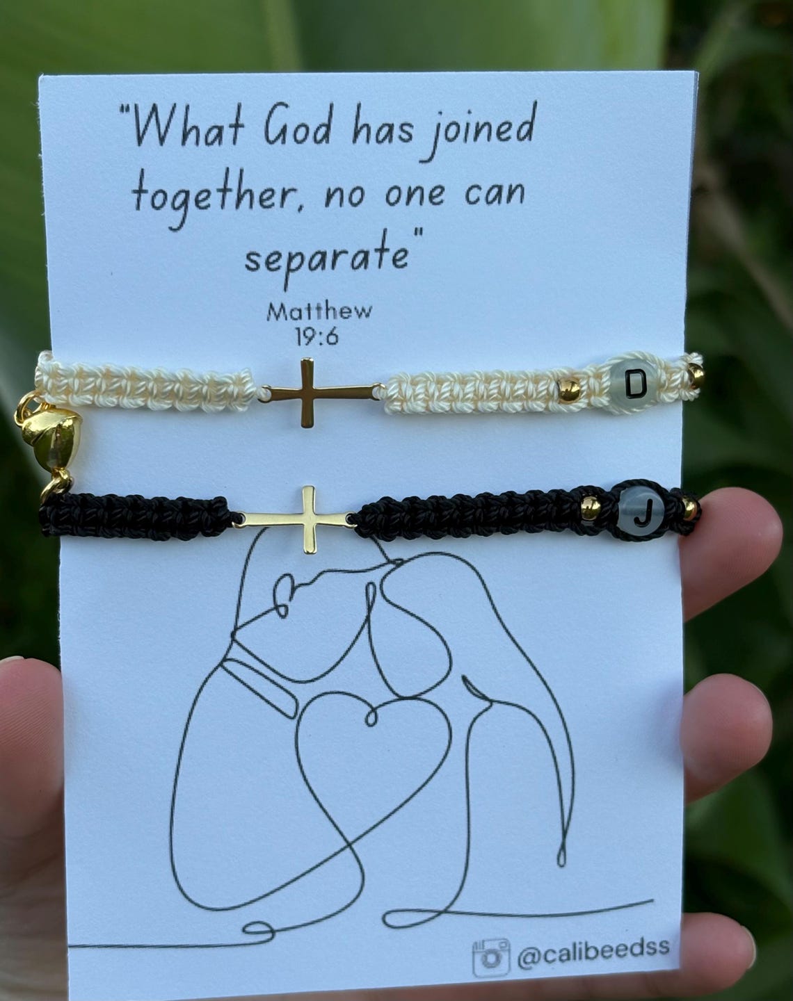 Matching Cross Couples Bracelets/magnetic Heart - Etsy Canada