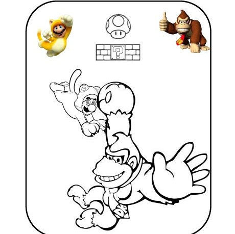 Super Mario Bros Coloring and Activity Book - Etsy