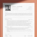 Single Column Resume Template for Microsoft Word and Google Docs, Cover ...