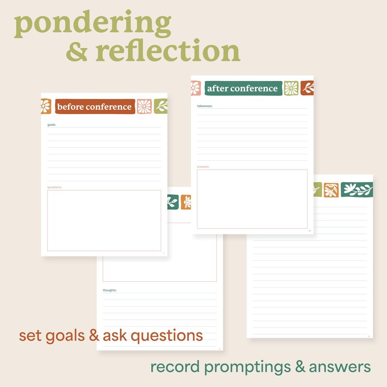 General Conference Journal Printable General Conference Pages Digital ...