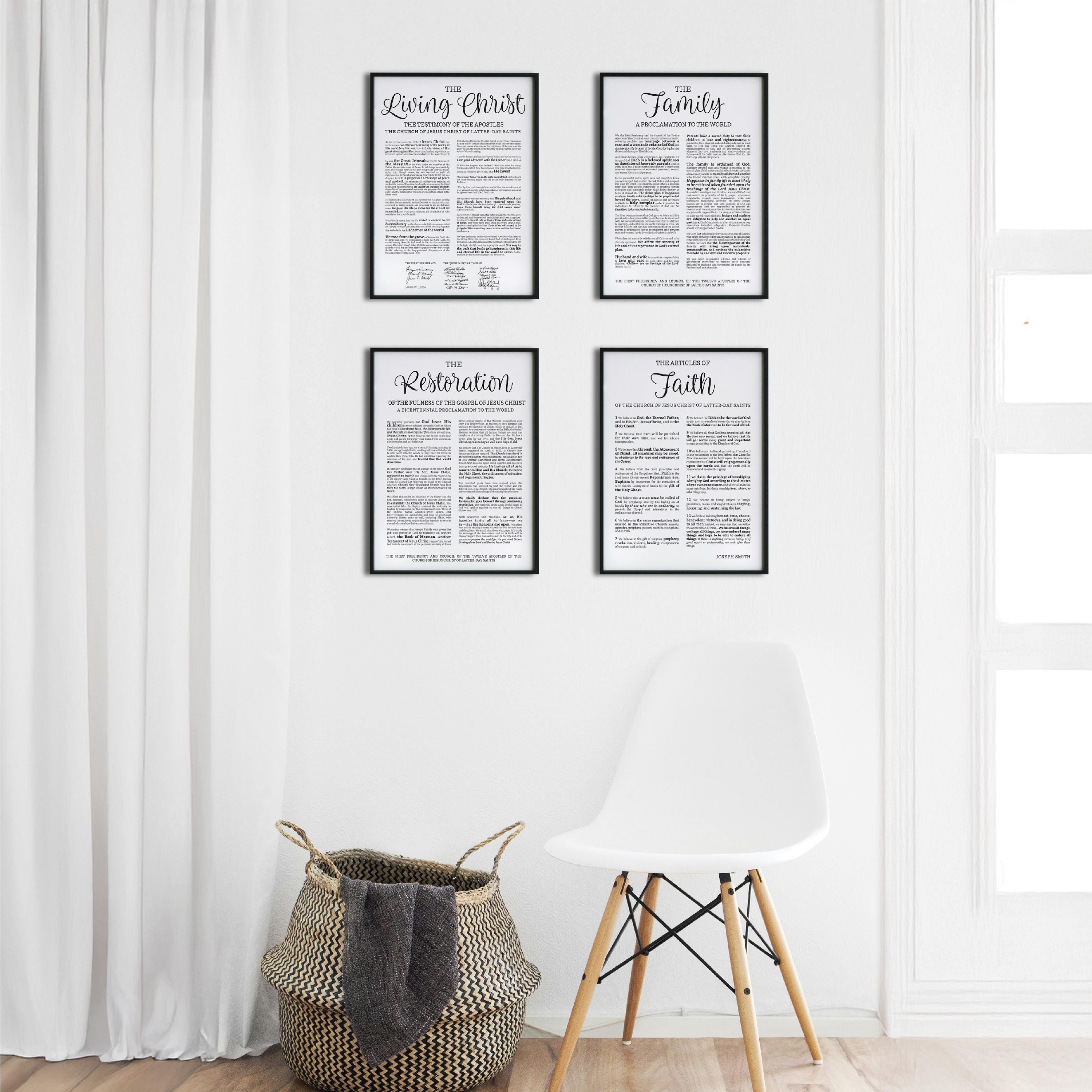 Printable LDS Proclamation Bundle Wall Art – the Living Christ, the ...