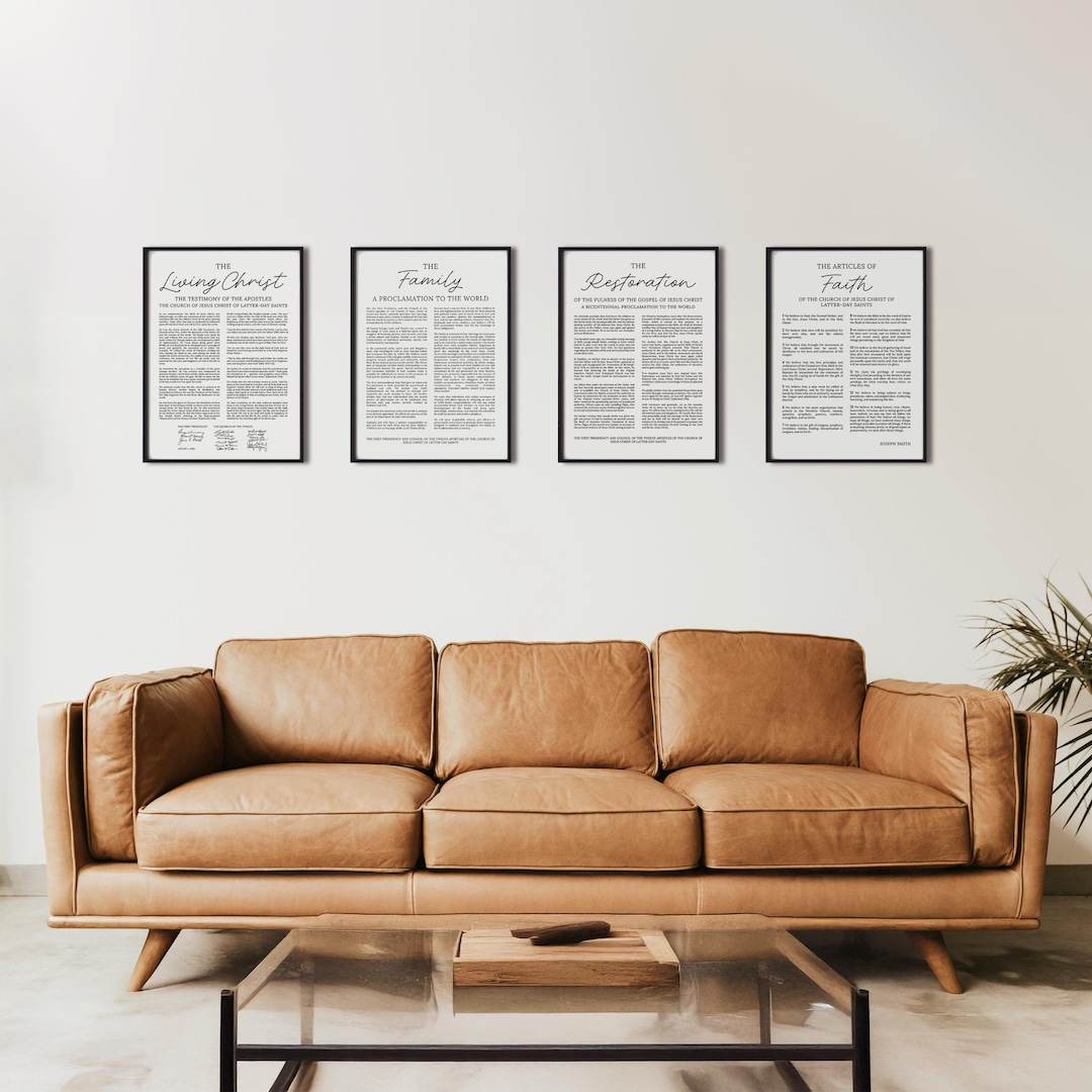 Printable LDS Proclamation Bundle Wall Art – the Living Christ, the ...