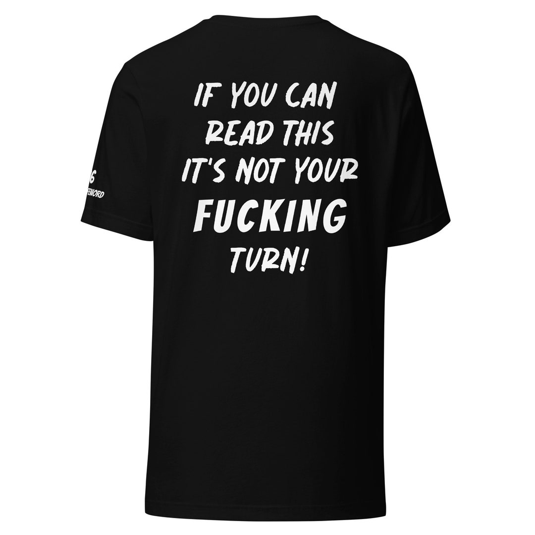 Not Your Turn Unisex T-shirt 86 is My Safeword Bartender Restaurant ...