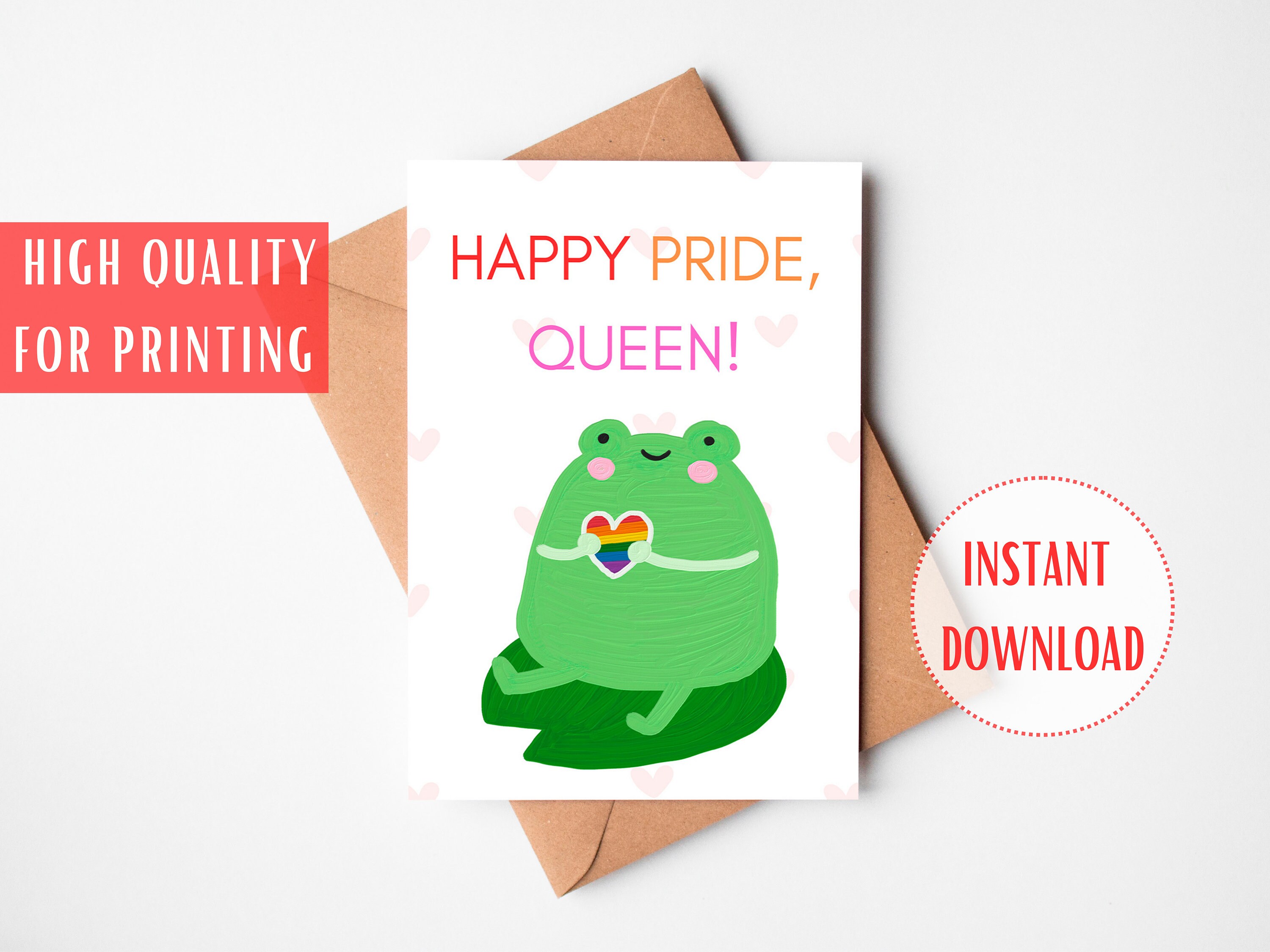 Printable Pride Greeting Card Downloadable Pride Card - Etsy