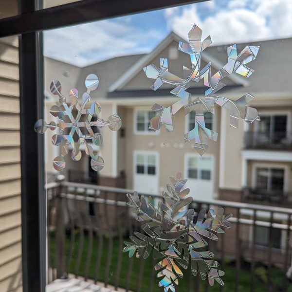Snowflake Suncatcher - Etsy