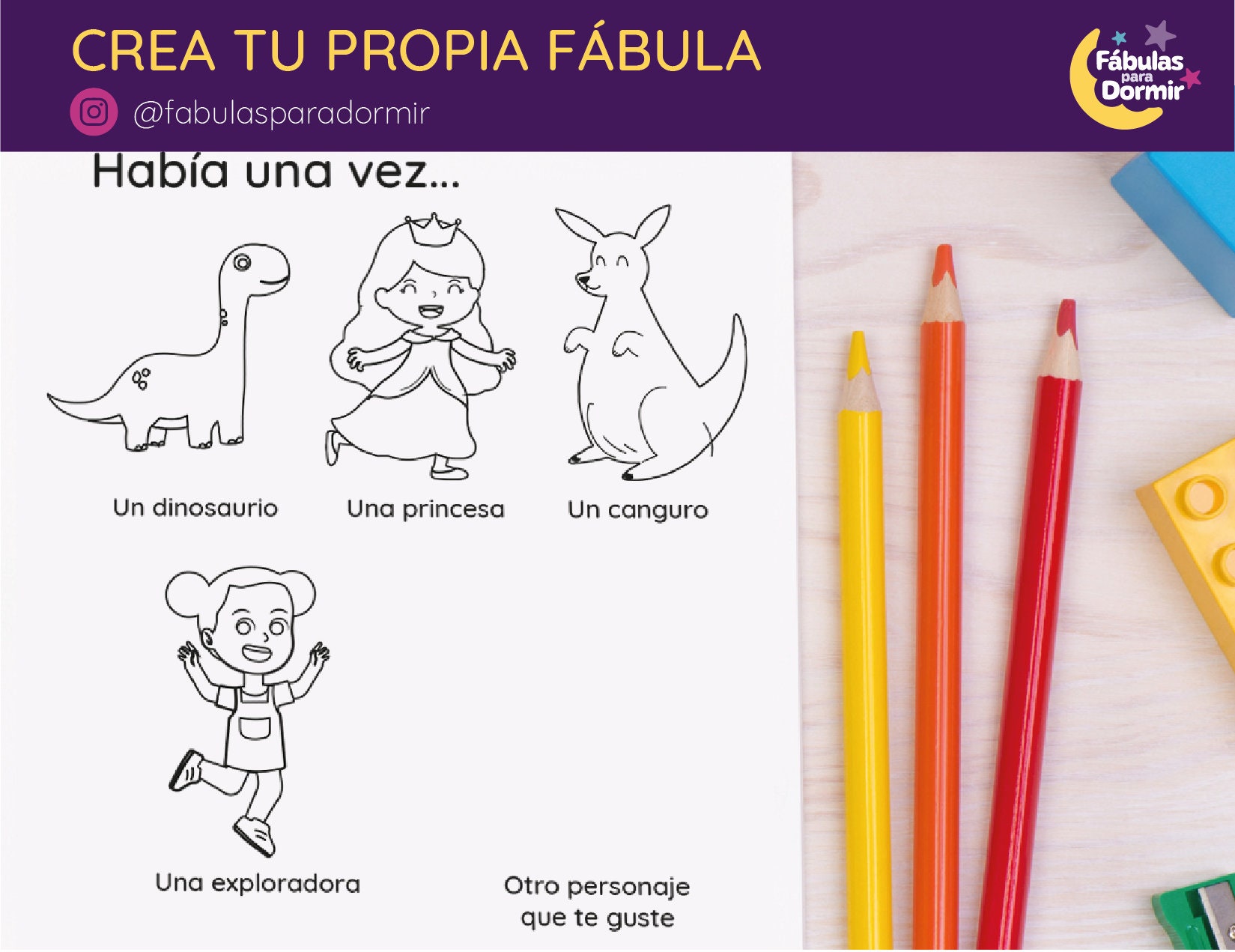 CREATE YOUR FABLE Printable Pdf for Children Made by - Etsy UK