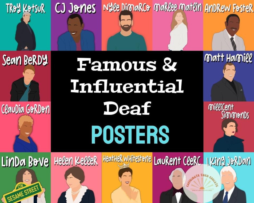 25 Famous & Influential Deaf Posters - for Any Classroom and Subject ...