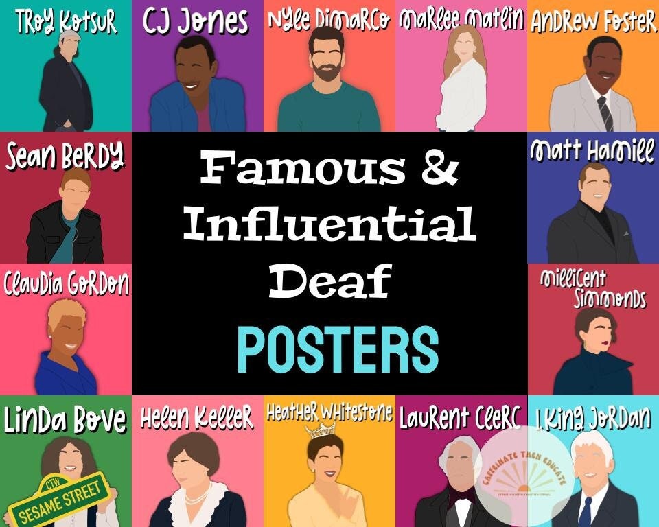 25 Famous & Influential Deaf Posters - for Any Classroom and Subject ...