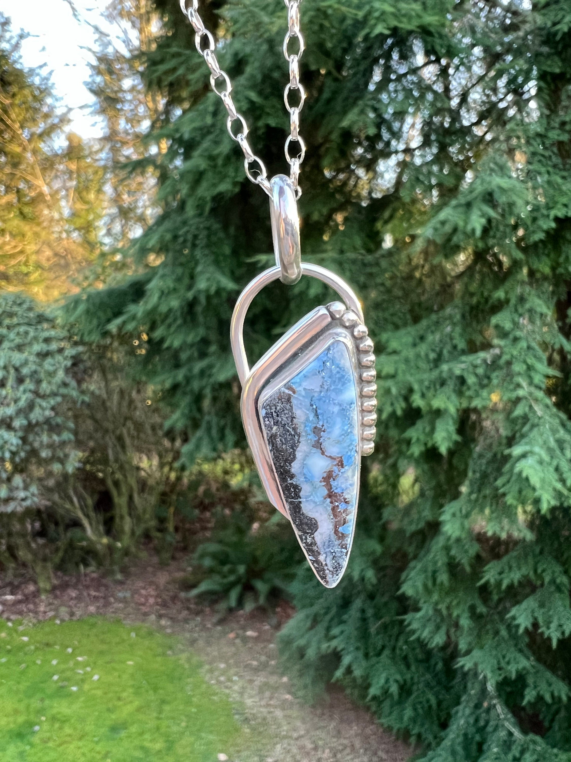 Snow Mountain Lavender Turquoise Pendant, Snow Mountain Turquoise ...