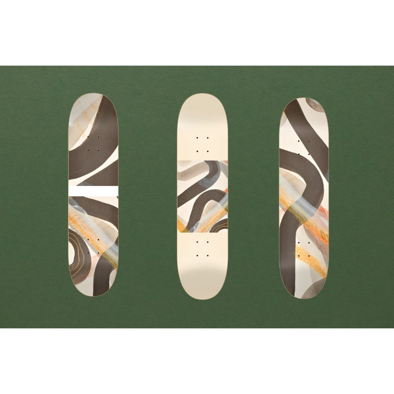 Skateboard Deck Art Modern Abstract Painting Minimalist Modern ...