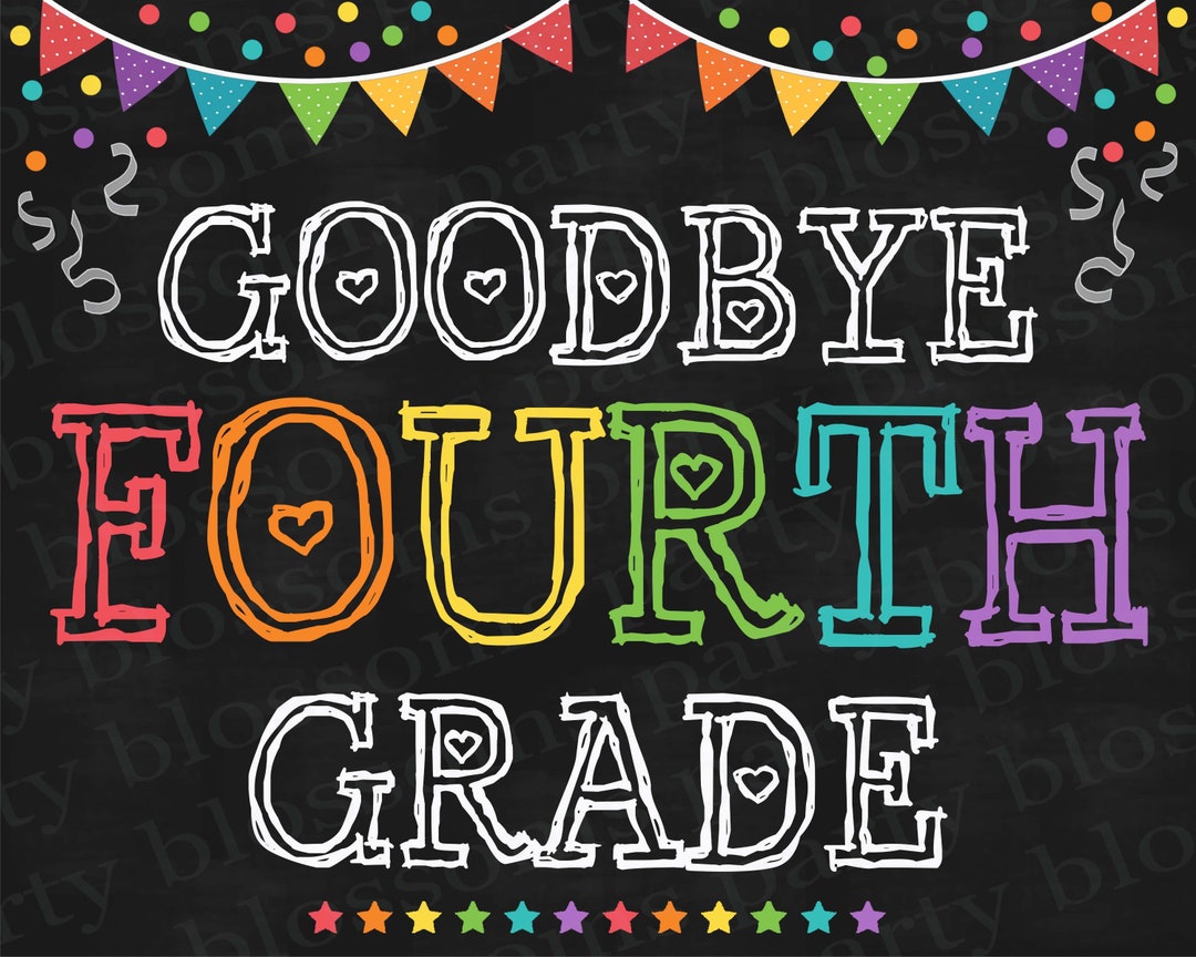 INSTANT DOWNLOAD: Goodbye Fourth Grade Nailed It Last Day of 4th High ...