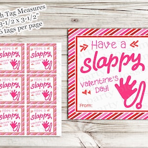 INSTANT DOWNLOAD Kids Valentine, High Five Have A Slappy Valentine's ...