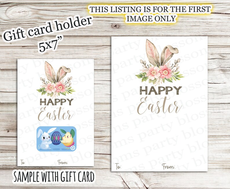 INSTANT DOWNLOAD BLUE Bunny Money, Happy Easter Bunny Ears, Favorite ...