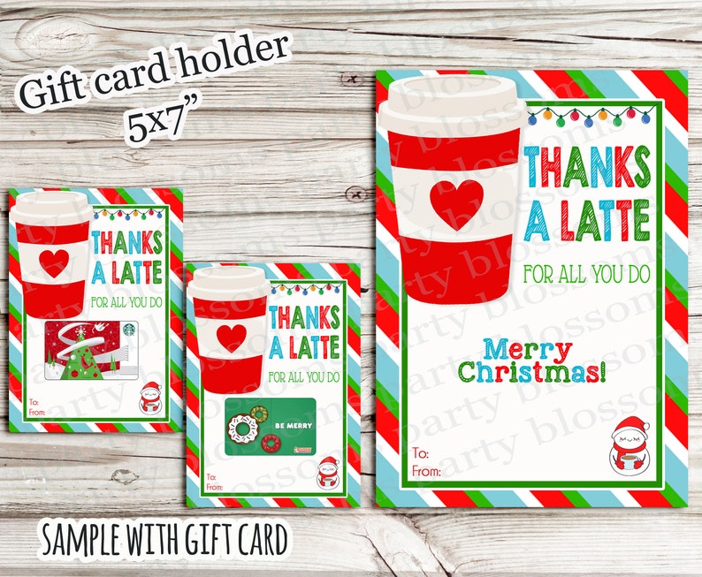 INSTANT DOWNLOAD Not Editable Thanks A Latte for All You Do for Our ...