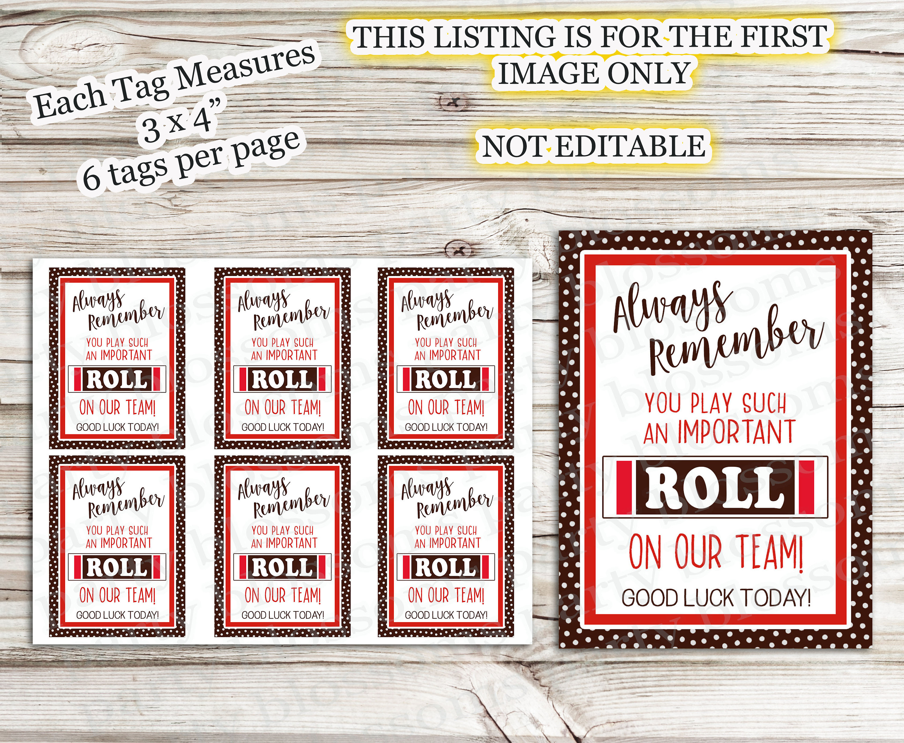 INSTANT DOWNLOAD Thanks for the Important Roll Role Tootsie You Play ...