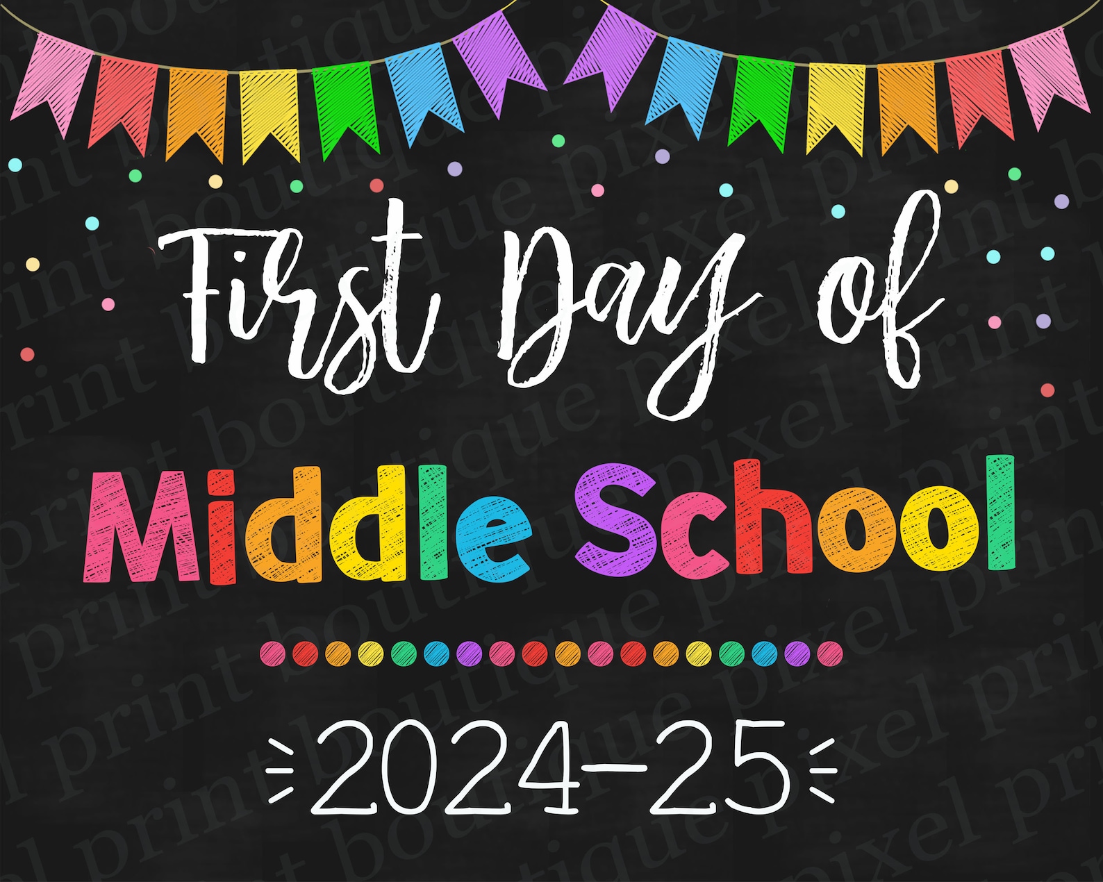 INSTANT DOWNLOAD First Day of 2nd Grade Hello Goodbye Nailed It Goodbye ...