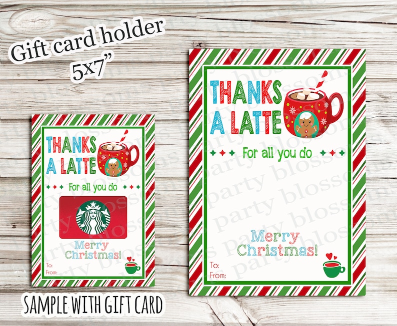 INSTANT DOWNLOAD Not Editable Thanks A Latte for All You Do for Our ...