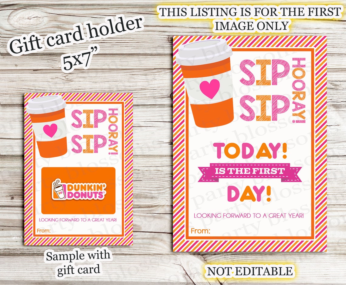 INSTANT DOWNLOAD Sip Sip Hooray Today First Day Coffee on Me Today ...