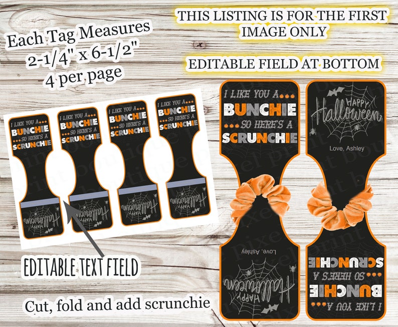 INSTANT DOWNLOAD Editable Printable Halloween Chip or Treat Chocolate ...