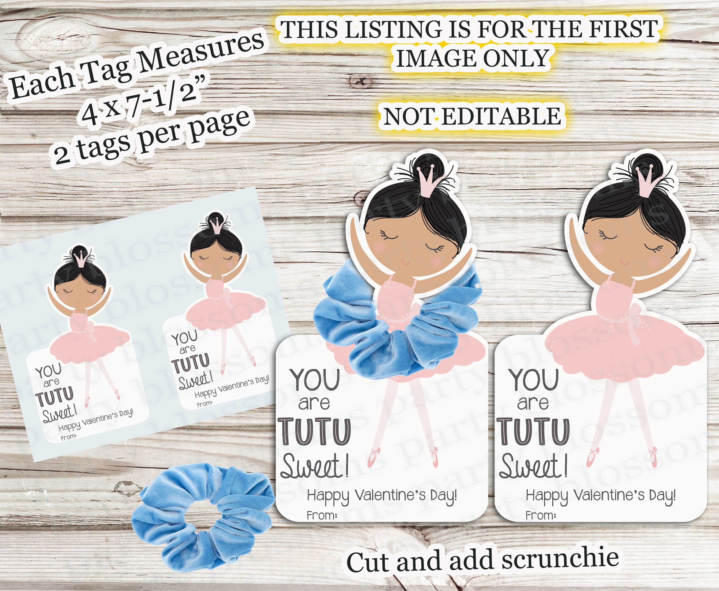 INSTANT DOWNLOAD Like You A Bunchie so Here's A Scrunchie Valentine ...