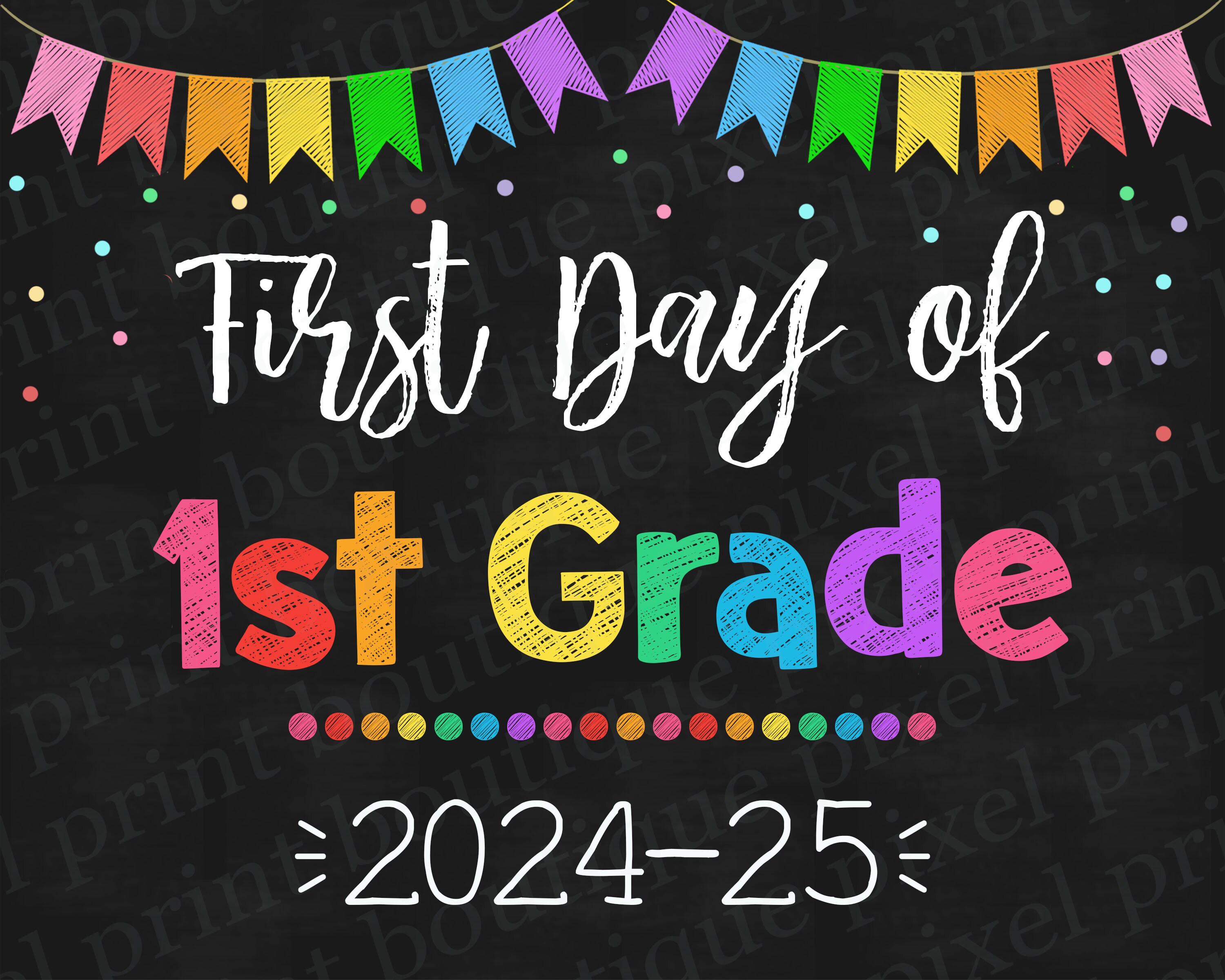 INSTANT DOWNLOAD First Day of 2nd Grade Hello Goodbye Nailed It Goodbye ...