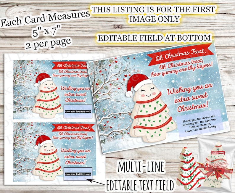 INSTANT DOWNLOAD PRINTABLE A Christmas Tree-t for Someone Sweet ...