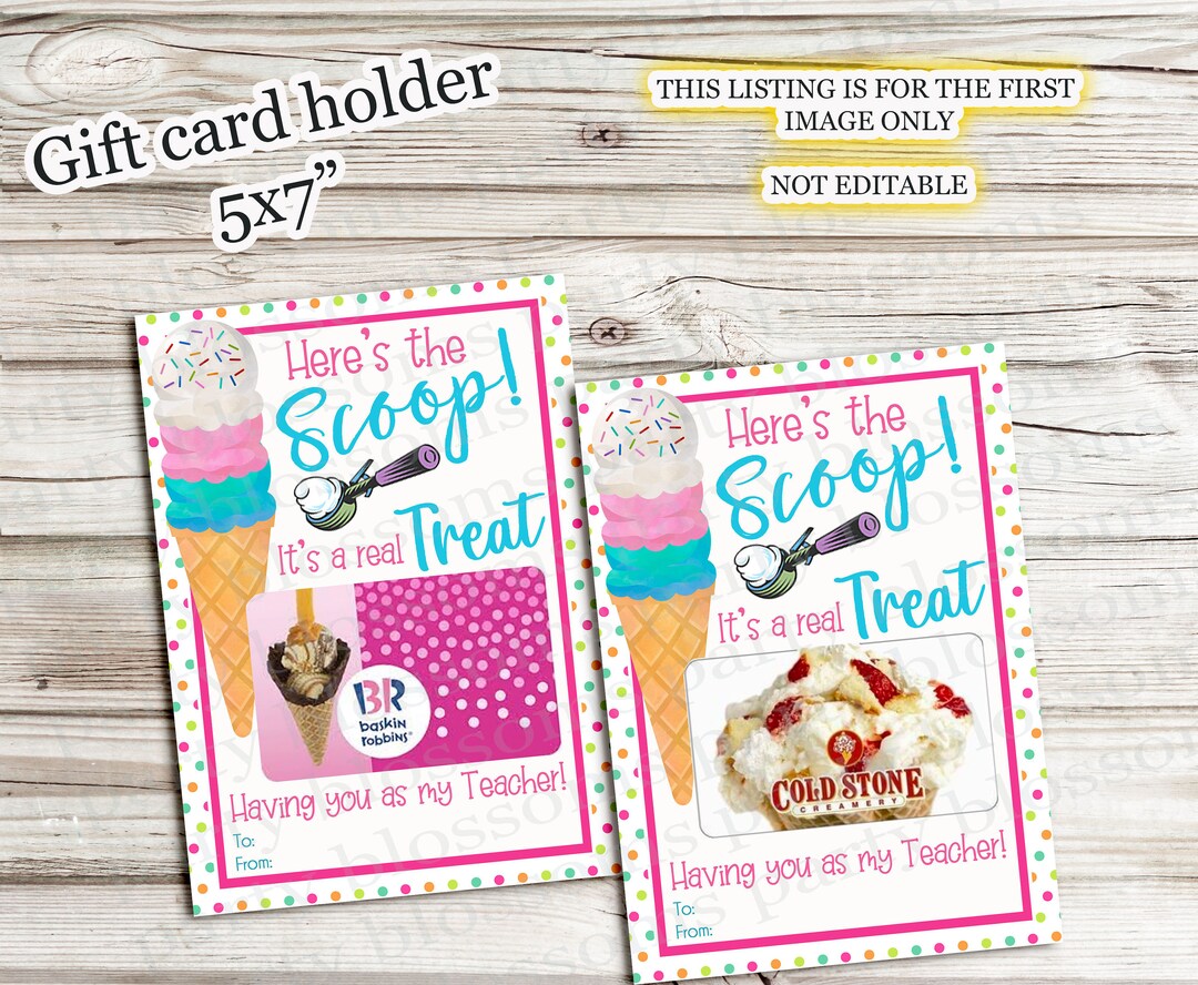 INSTANT DOWNLOAD: Here's the Scoop Treat Having You as Teacher Ice ...