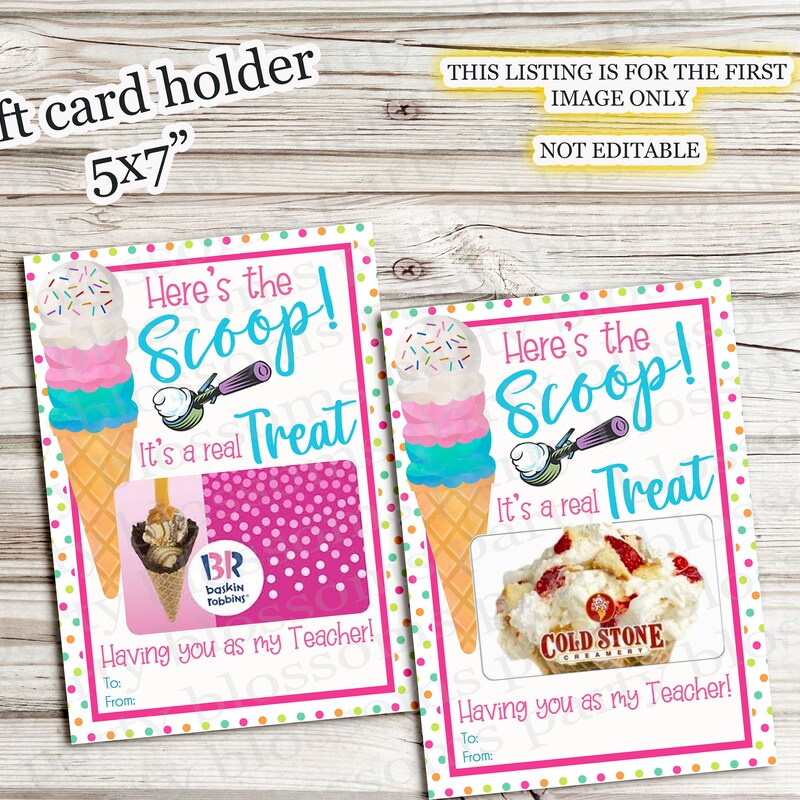 Ice Cream Card - Etsy