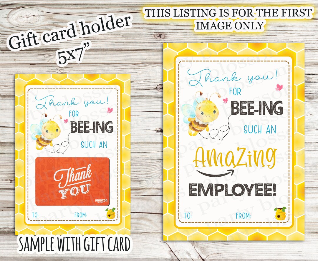 INSTANT DOWNLOAD: Thank You for Being Amazing Employee Thank You for ...
