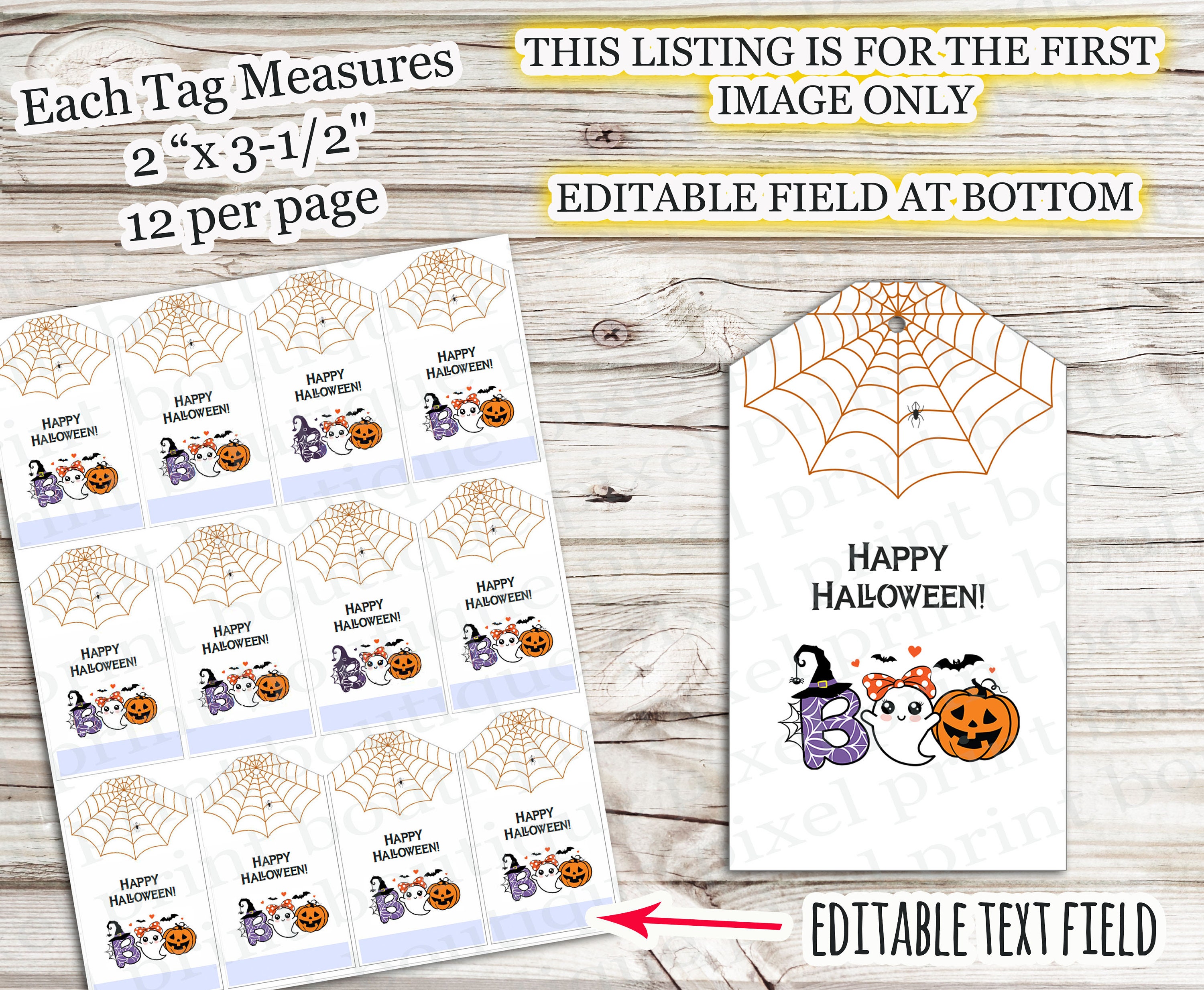 INSTANT DOWNLOAD Printable Halloween Thanks for Being a Faboolous ...