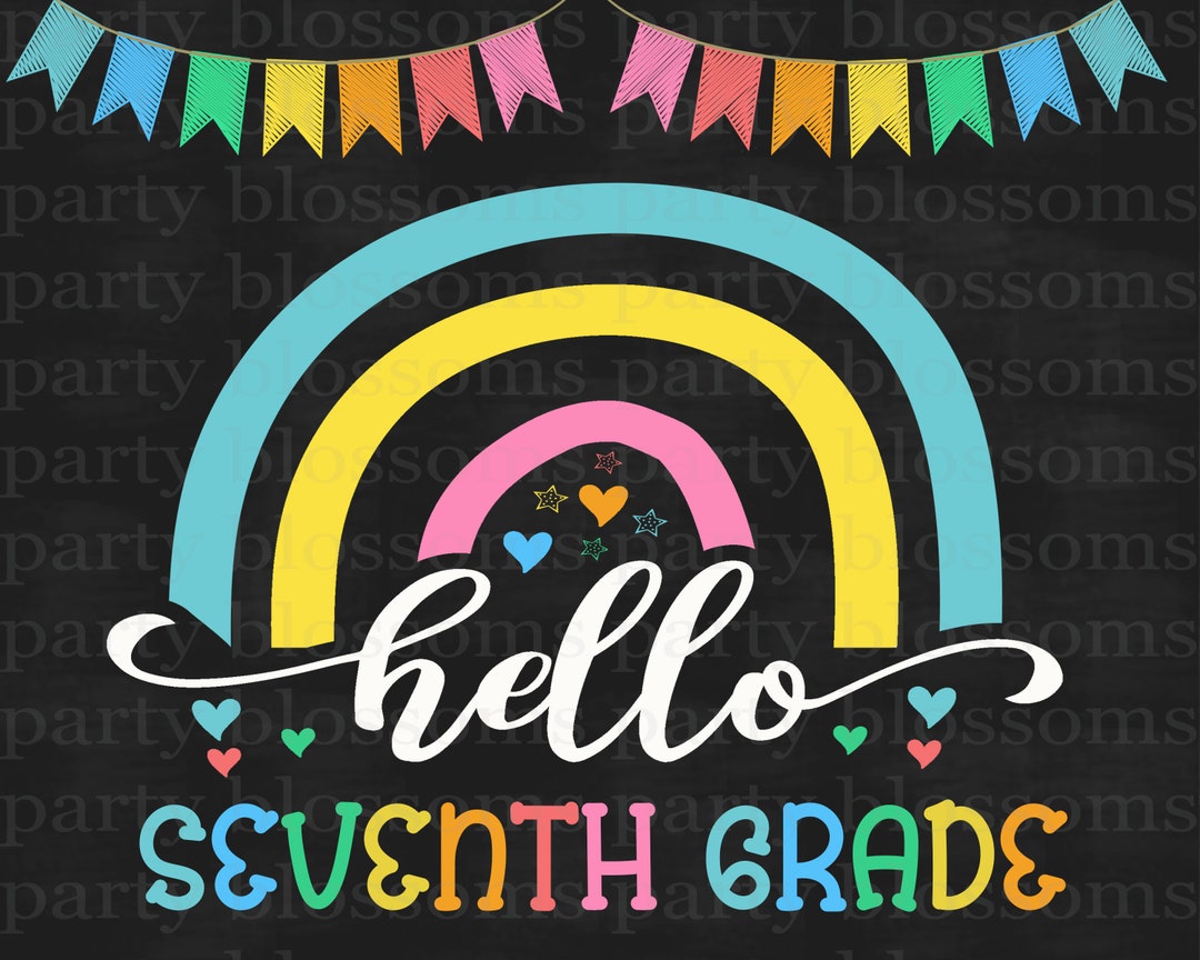 INSTANT DOWNLOAD: Hello 7th Grade Nailed It Last Day of 6th Grade High ...