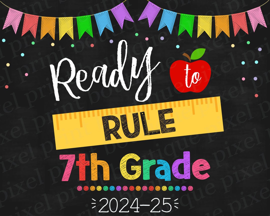 INSTANT DOWNLOAD Ready to Rule 7th Seventh Grade Hello Goodbye Nailed ...