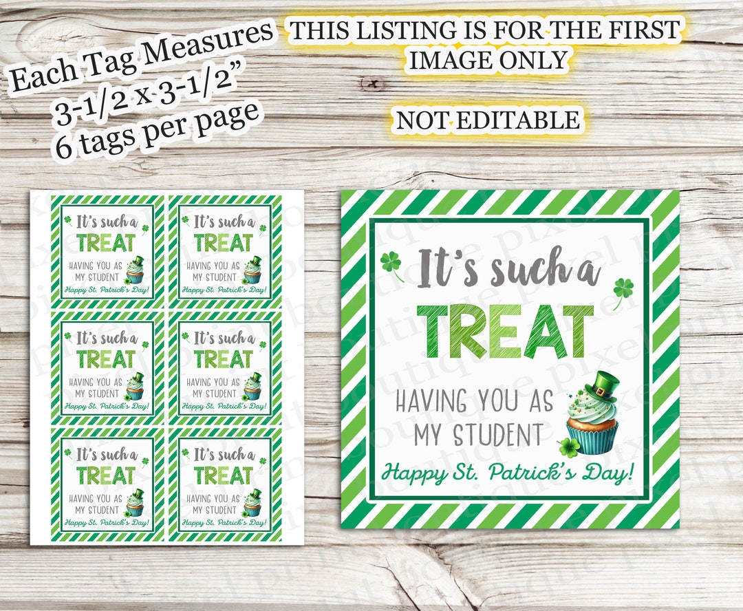 INSTANT DOWNLOAD It is Such A Treat Having You as My Student Class ...