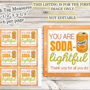 INSTANT DOWNLOAD I Soda Think You Are Amazing Thank You for All You Do ...