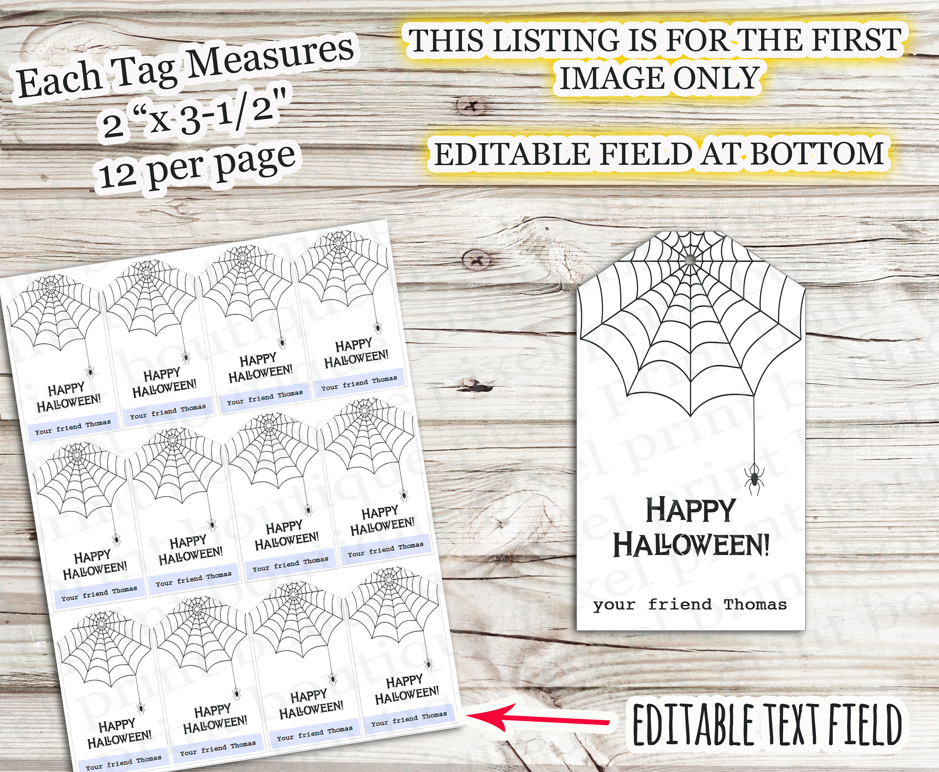INSTANT DOWNLOAD Printable Halloween Thanks for Being a Faboolous ...