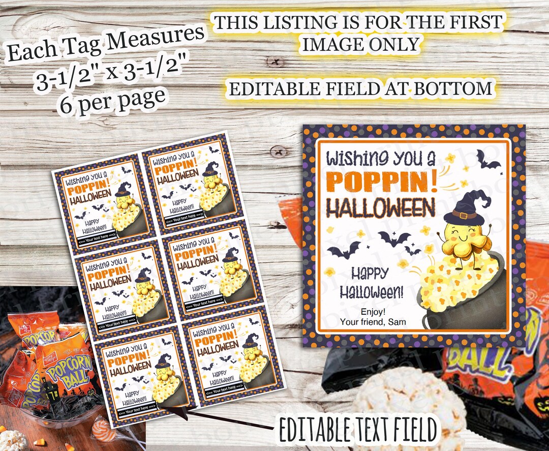 EDITABLE INSTANT DOWNLOAD Printable Hope Your Halloween is Fin-tastic ...