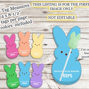 INSTANT DOWNLOAD You're One of My Favorite Peeps Kids, Class Treat ...