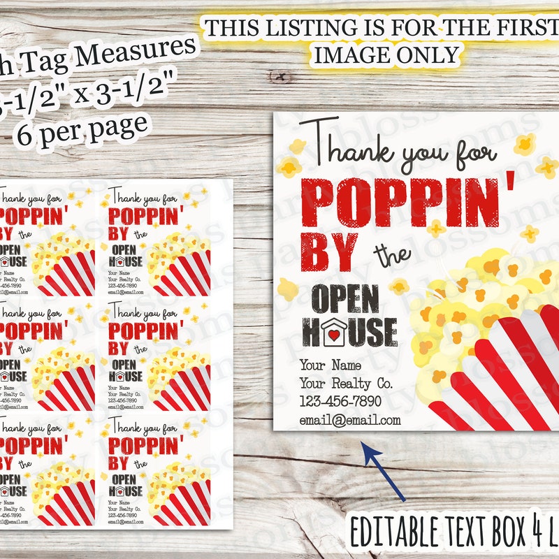 Open House Pop By - Etsy