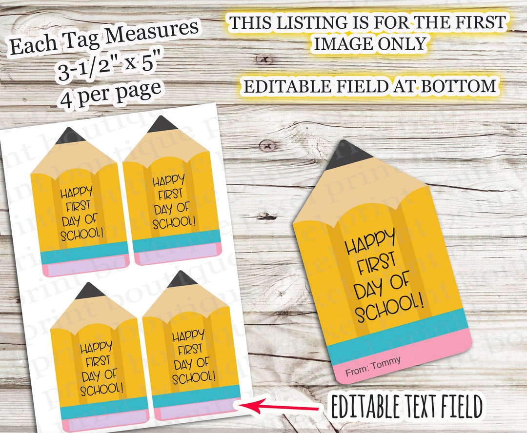 INSTANT DOWNLOAD Happy First Day of School Welcome to My Class Teacher ...