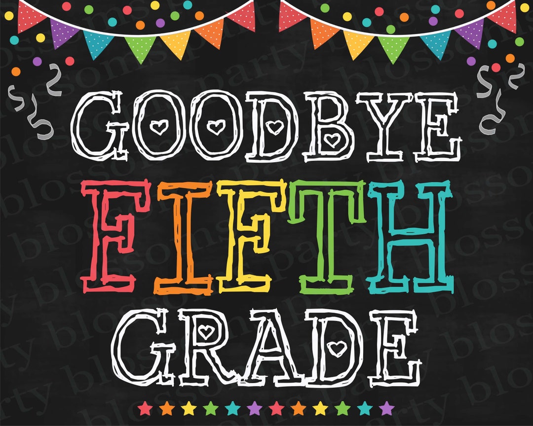 INSTANT DOWNLOAD: Goodbye Fifth Grade Nailed It Last Day of 5th High ...