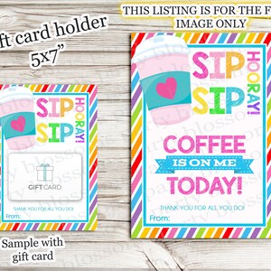 INSTANT DOWNLOAD Sip Sip Hooray Today First Day Coffee on Me Today ...