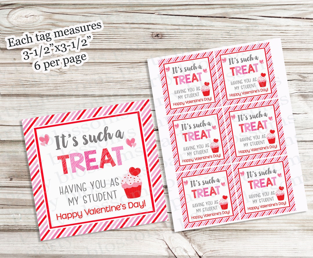 INSTANT DOWNLOAD It is Such A Treat Having You as My Student Class ...